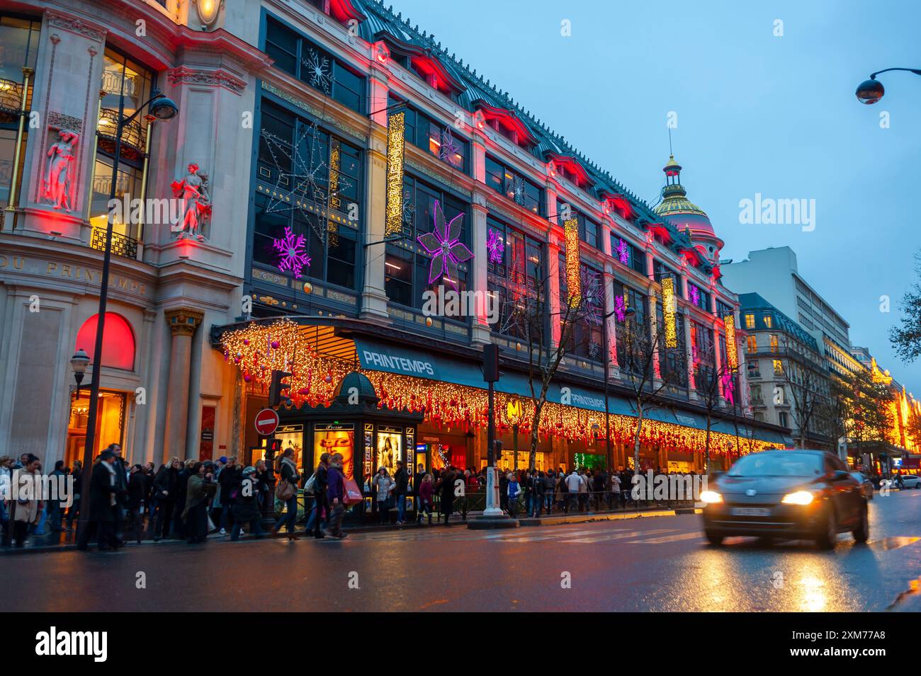 Paris, France, Large Crowd People, Outside view of French Department ...