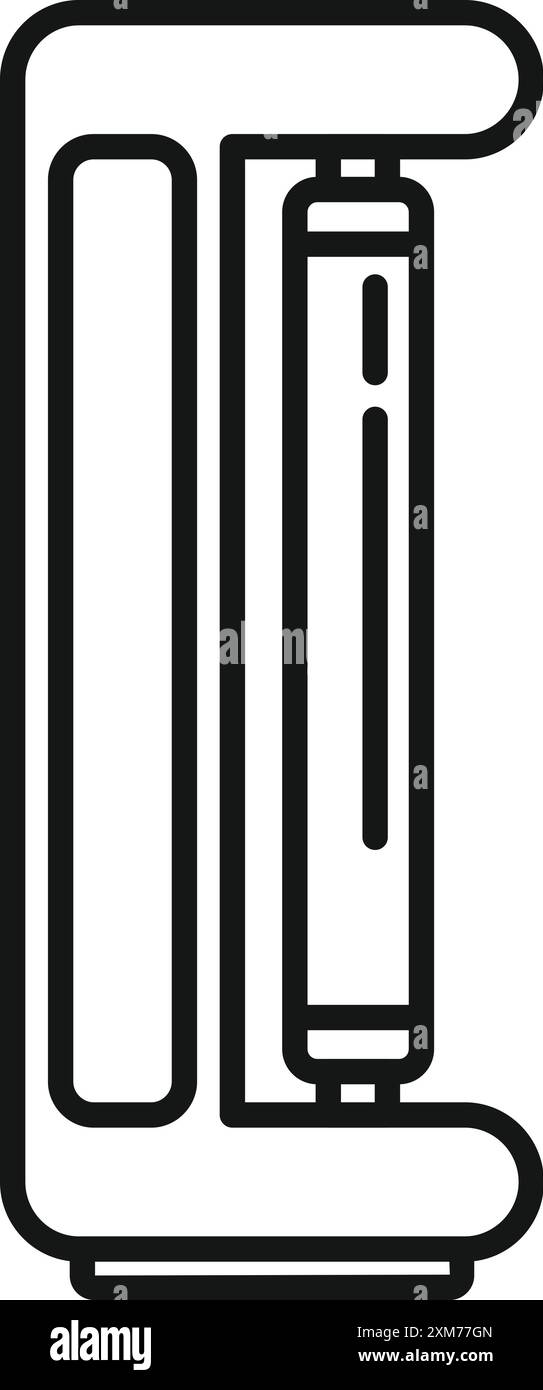 Professional vertical solarium is generating uv light for tanning ...