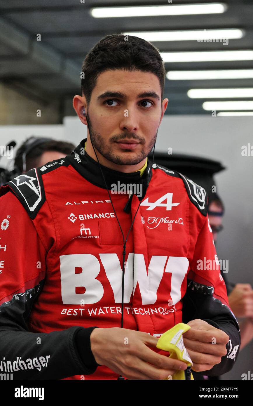 Spa Francorchamps, Belgium. 26th July, 2024. Esteban Ocon (FRA) Alpine ...