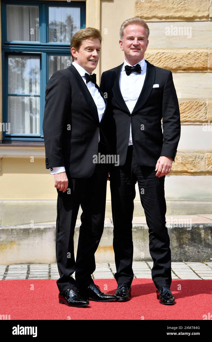 Bruno Meiser und Felix Raslag bei der Eröffnung der 112. Richard-Wagner ...