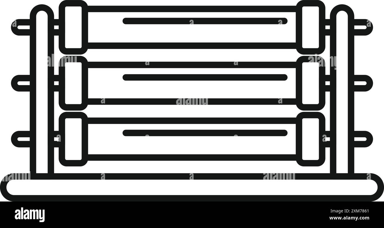 Textile production line machine processing linen material in a fabric ...