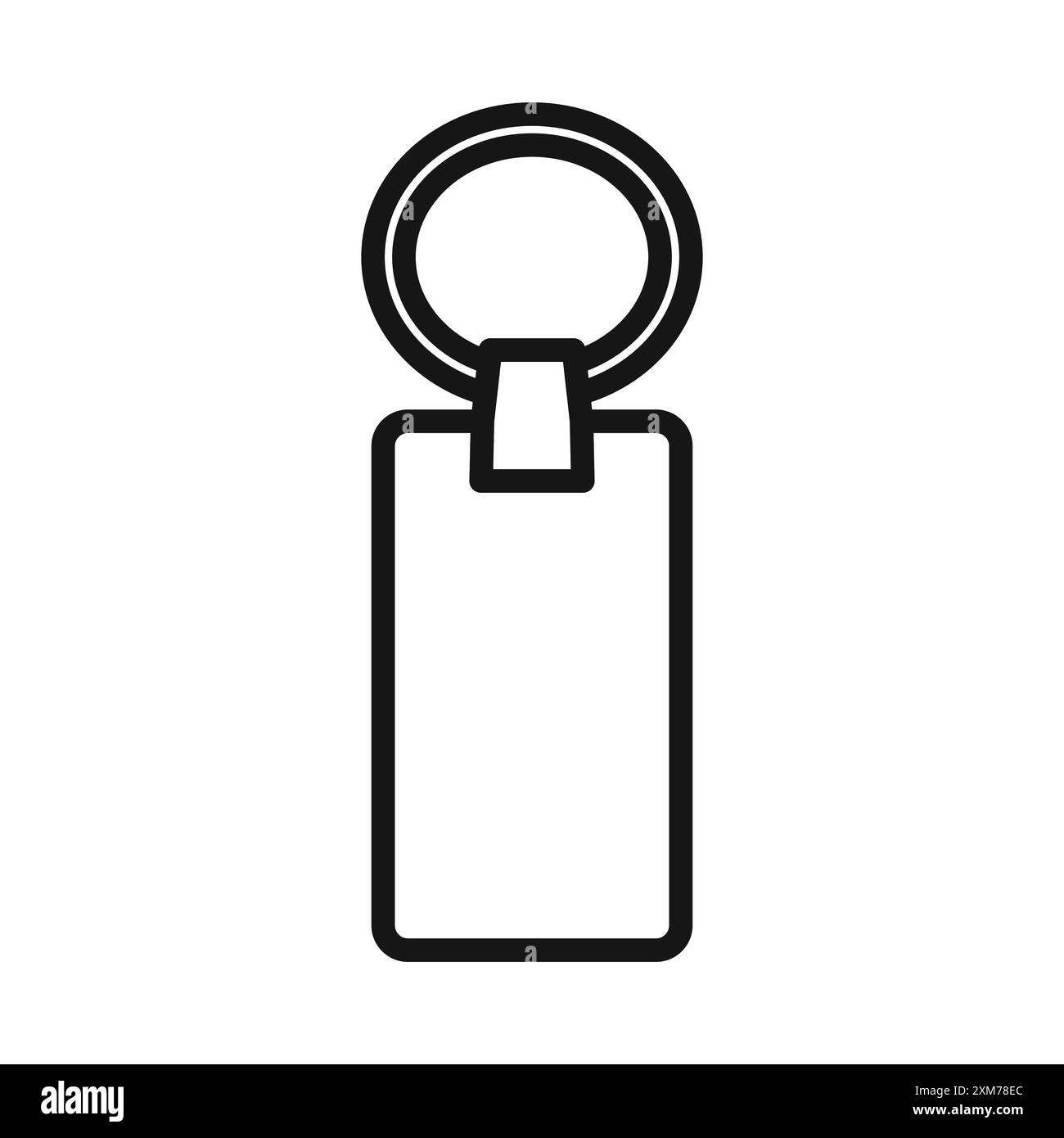 Key Chain Icon Black line art vector in black and white outline set collection sign Stock Vector ...