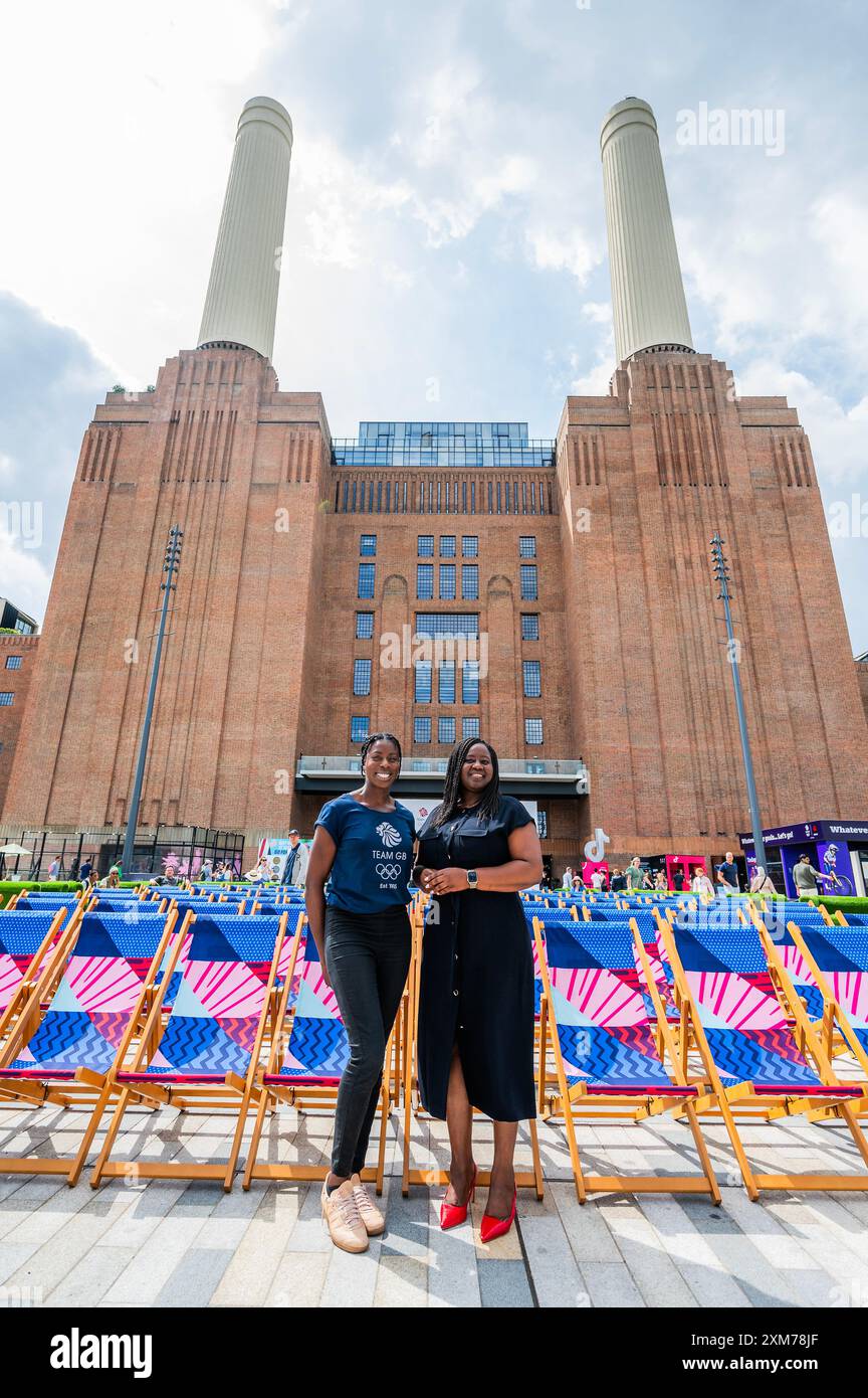 London, UK. 26th July, 2024. Christine Ohuruogu OLY MBE (pictured with ...