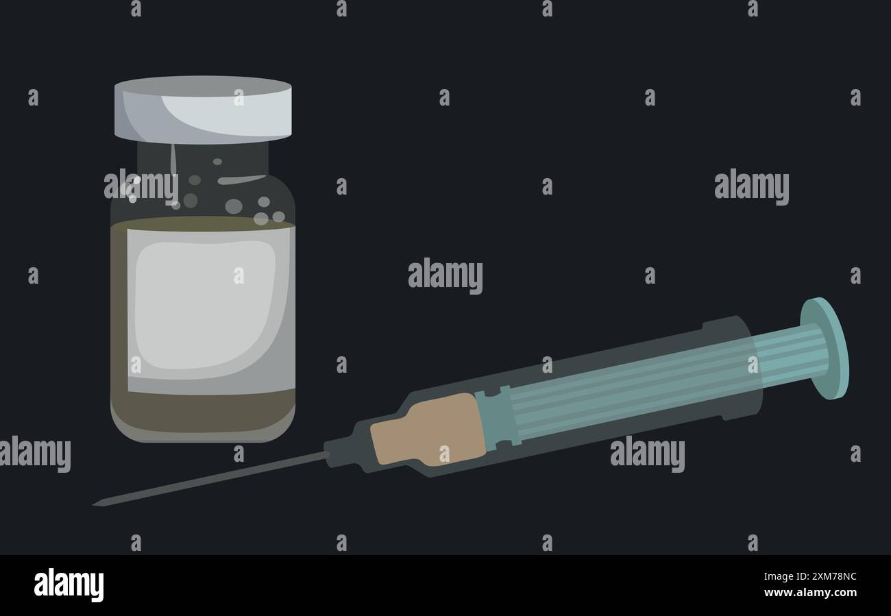 Vector illustration of vaccination. Immunization Stock Vector Image ...