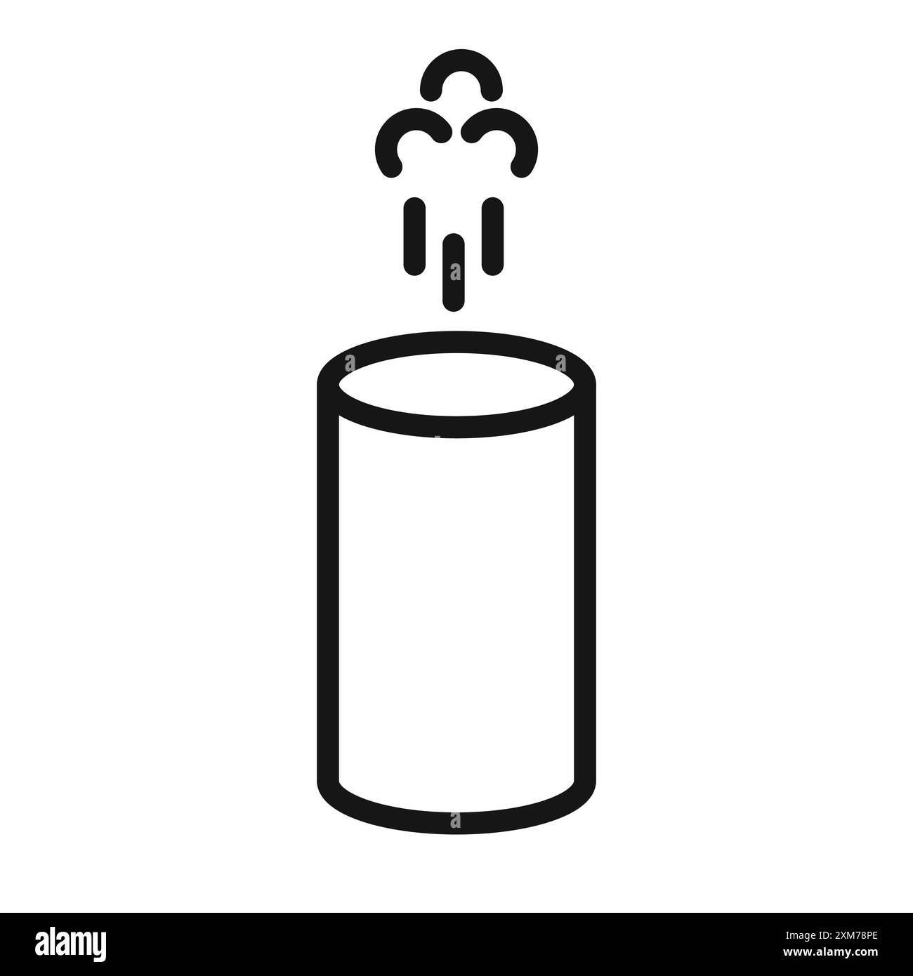 Humidifier icon Black line art vector in black and white outline set ...