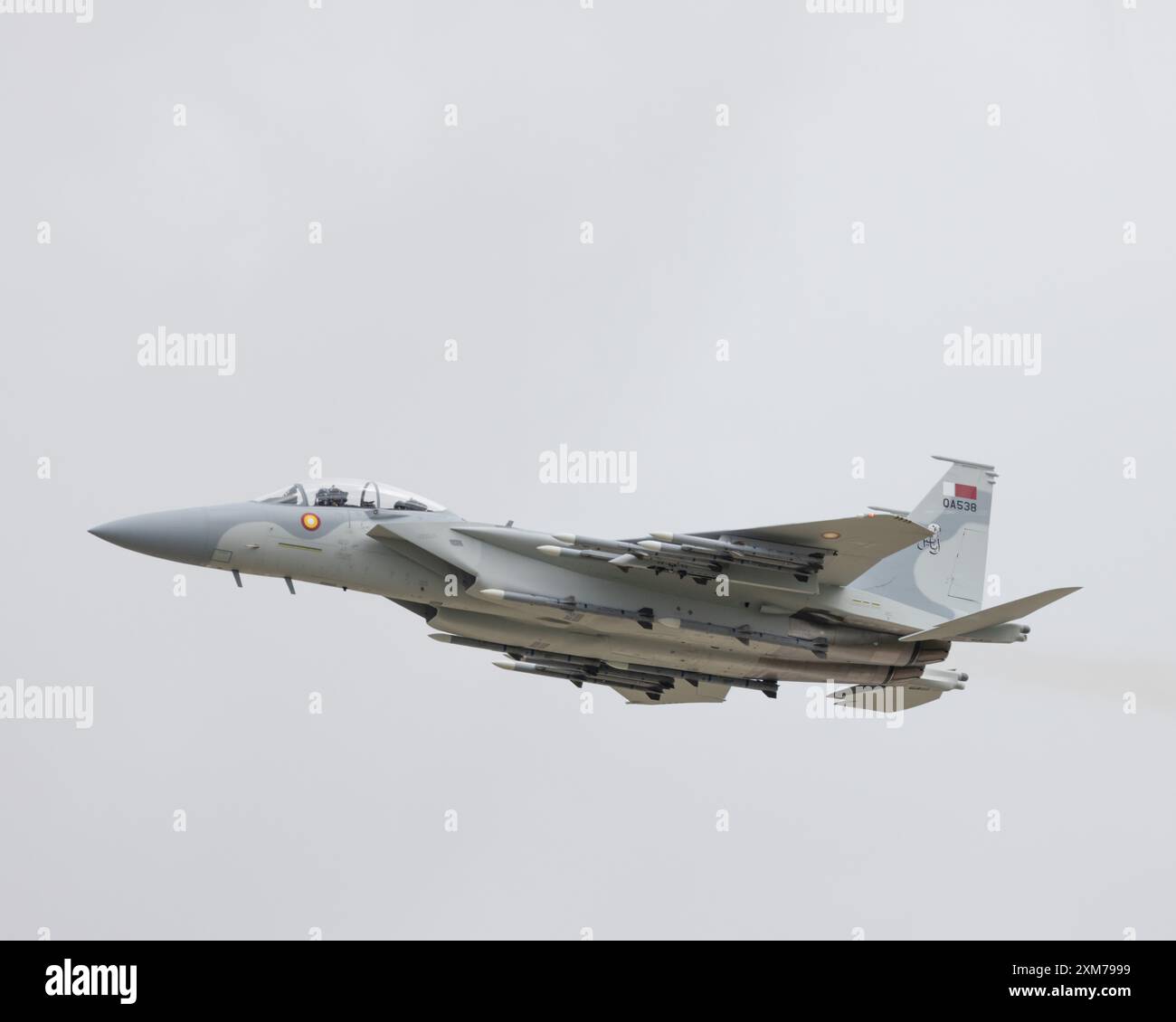 Qatari Emiri Airforce Boeing F-15QA Ababil military jet fighter ...