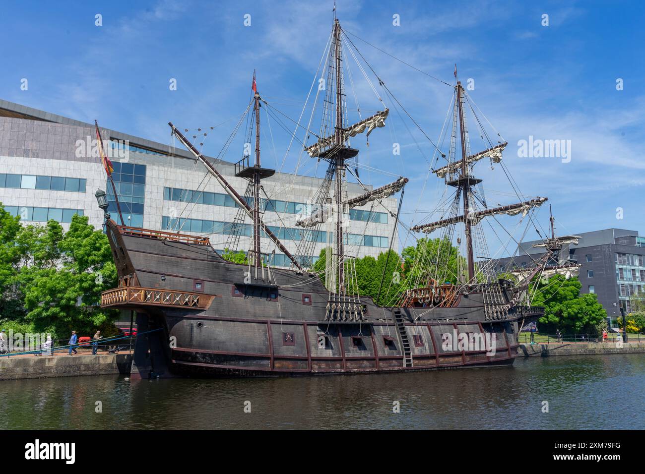 The Andalucia, a faithful replica of a 17th century Spanish galleon ...