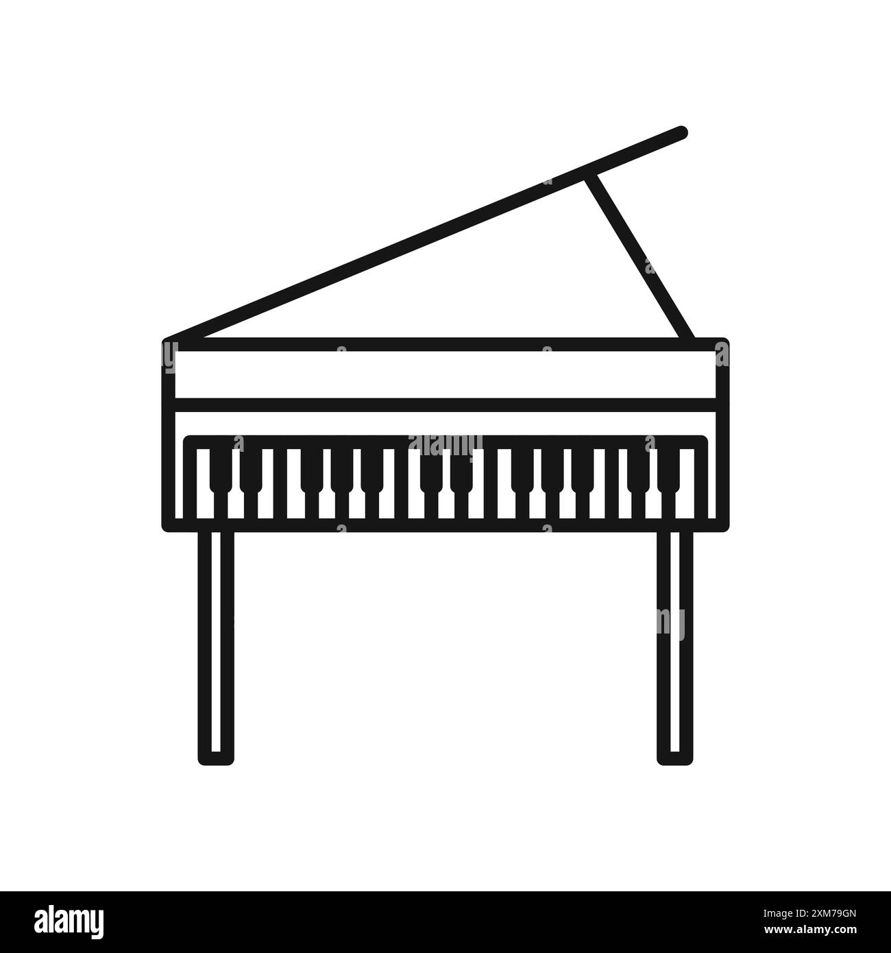 Black grand piano icon hi-res stock photography and images - Alamy