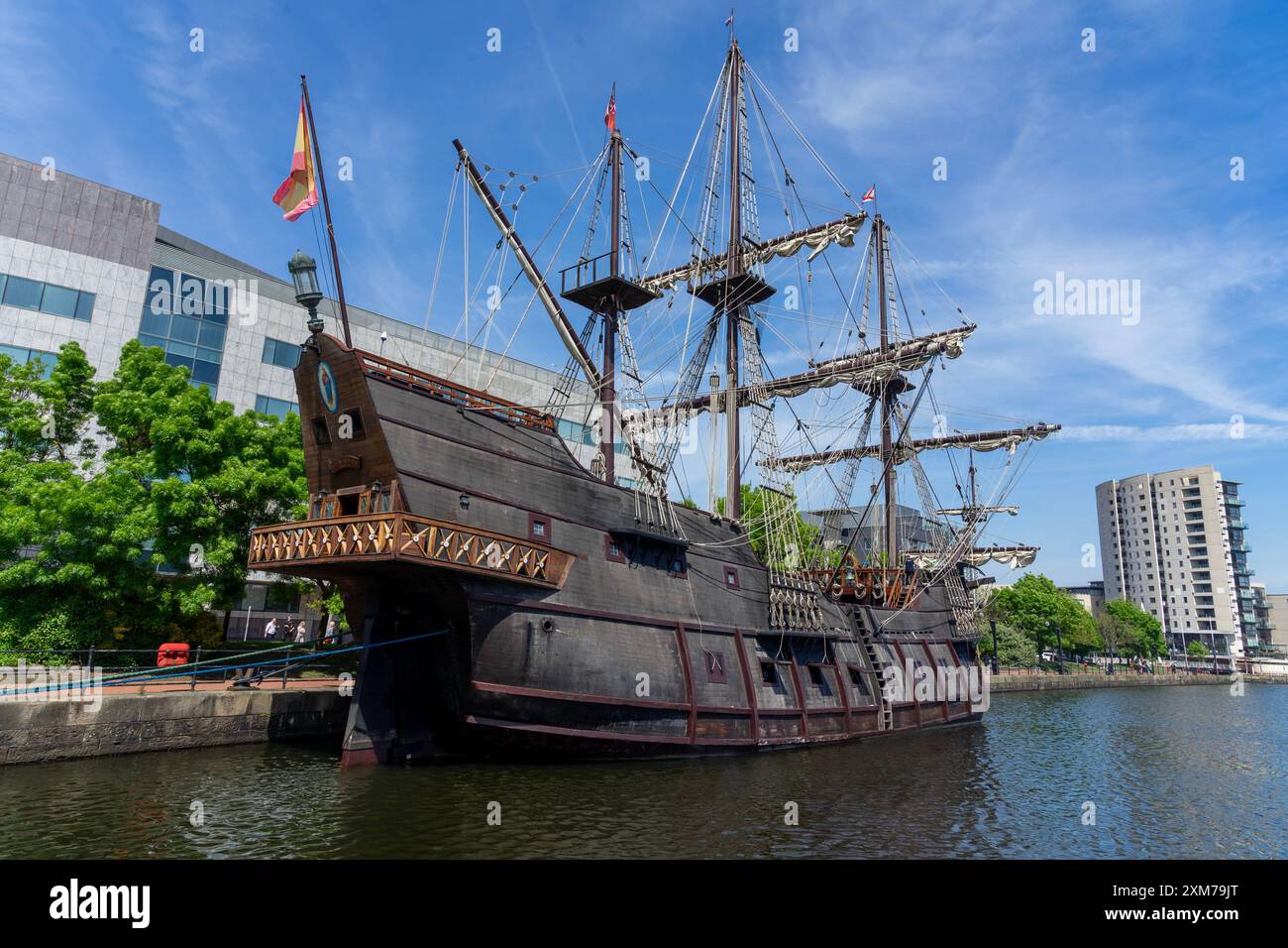 The Andalucia, a faithful replica of a 17th century Spanish galleon ...