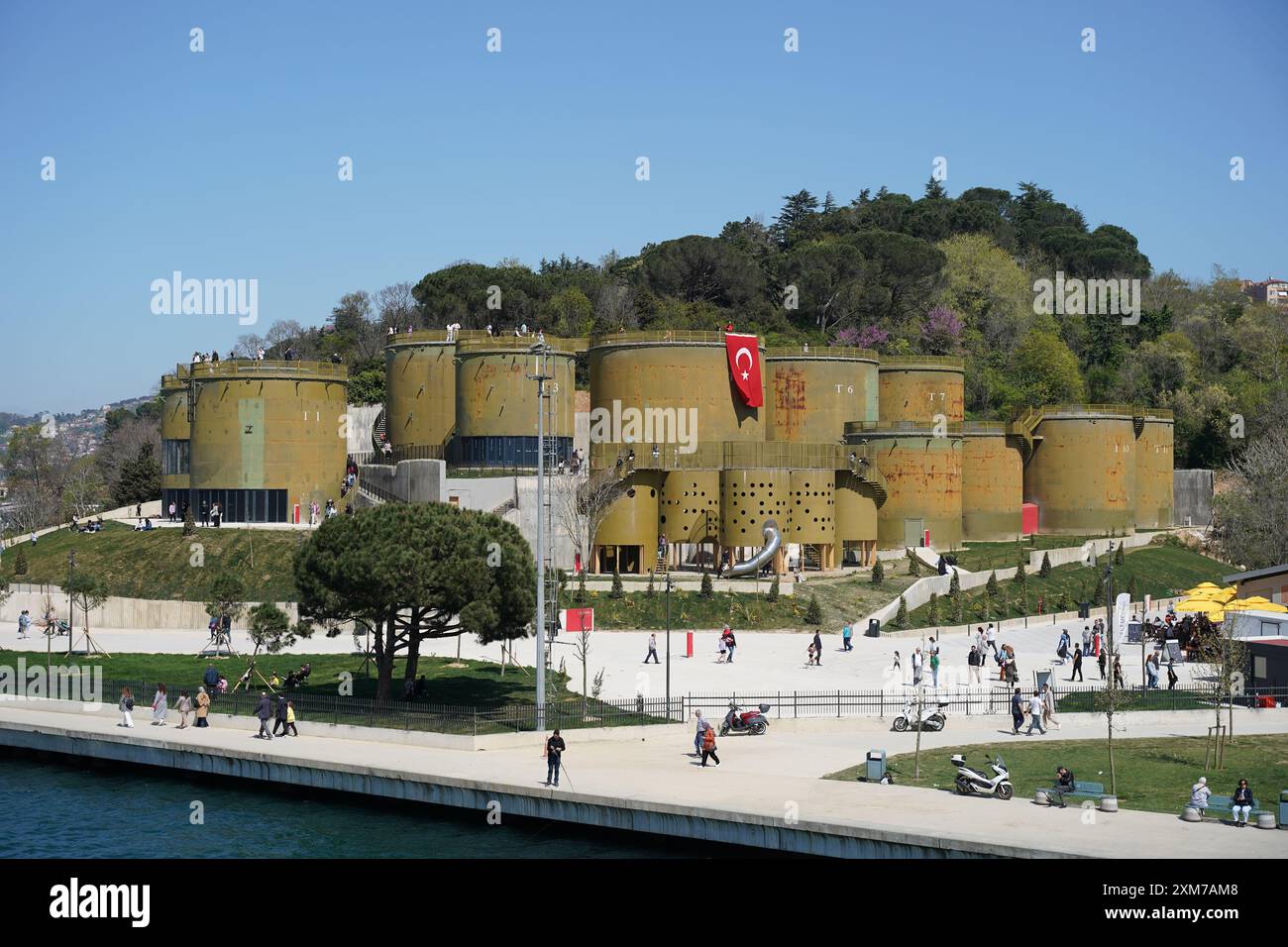 ISTANBUL, TURKIYE - APRIL 11, 2024: Old Silos in Cubuklu, Istanbul ...