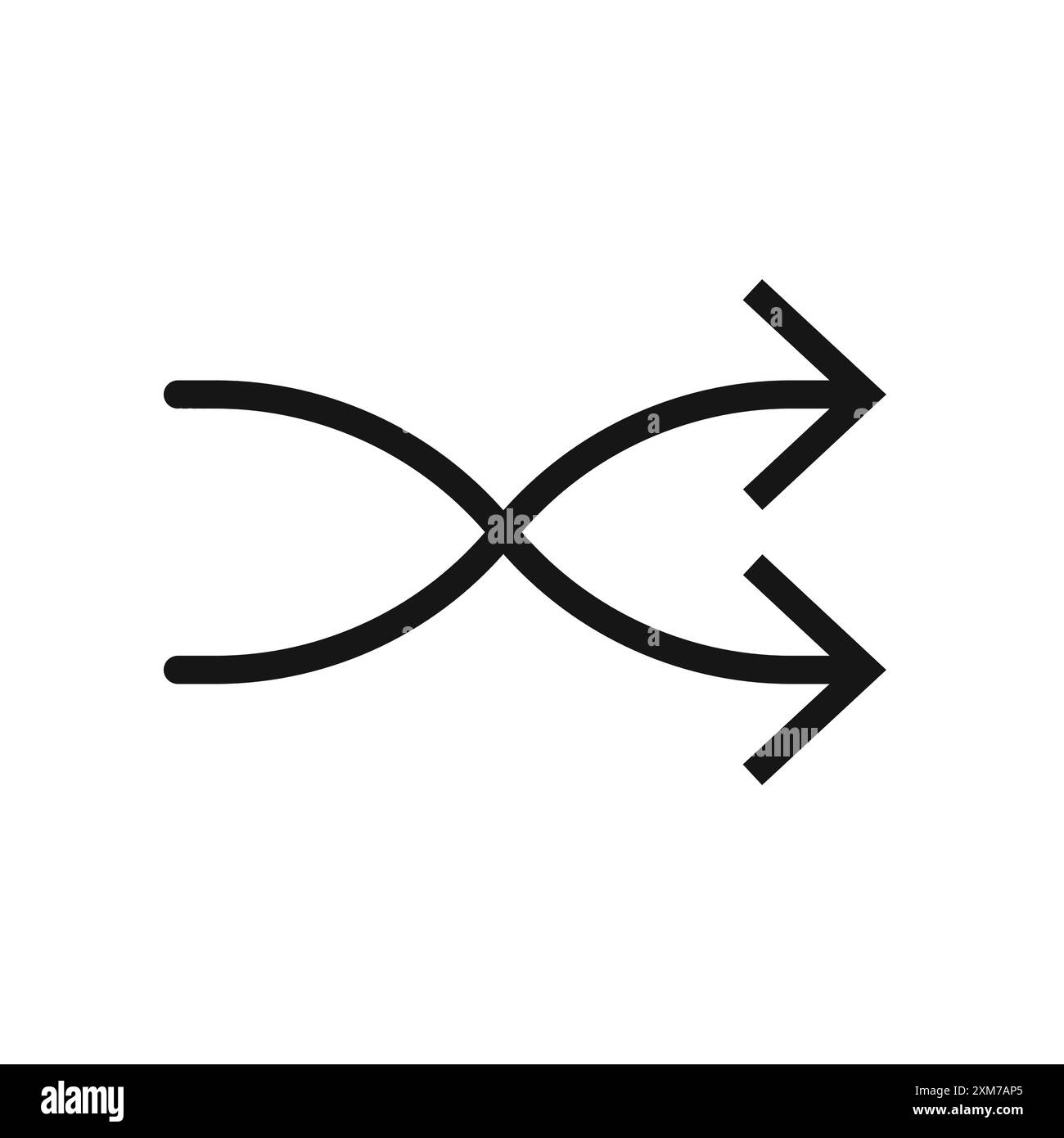 Shuffle icon vector vectors hi-res stock photography and images - Alamy