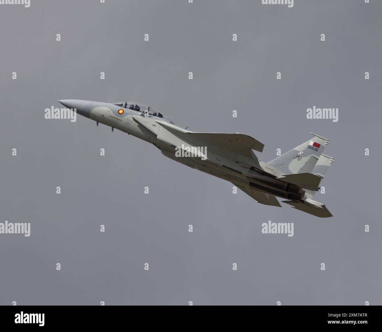 Qatari Emiri Airforce Boeing F-15QA Ababil military jet fighter ...
