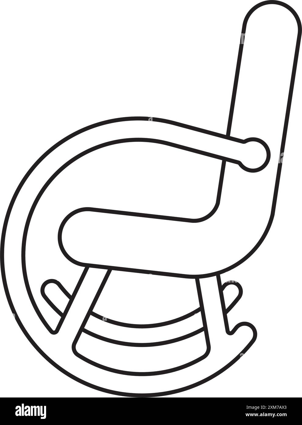 Rocking chair icon illustration element design Stock Vector Image & Art ...