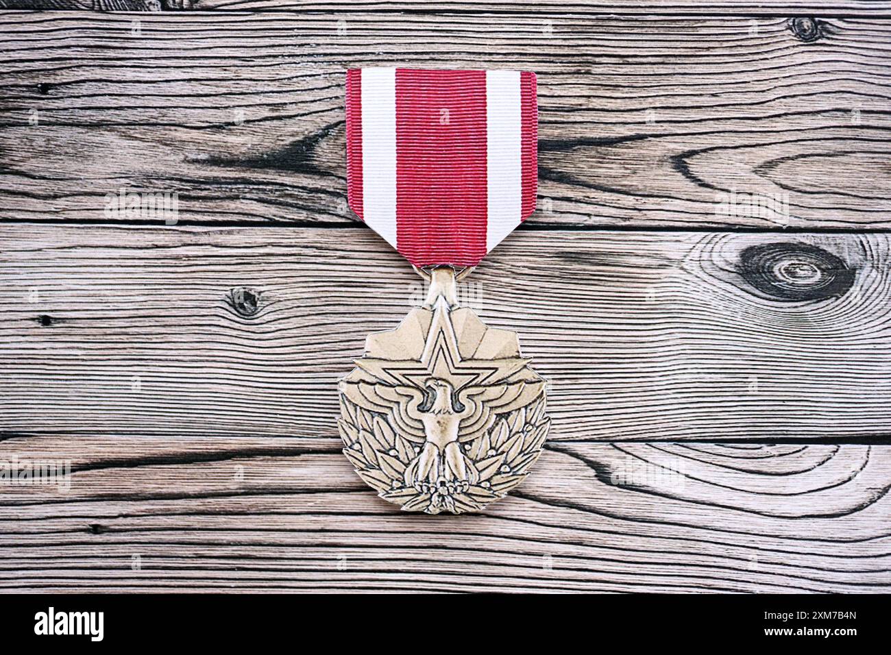 KYIV, UKRAINE - JULY 10, 2024 US Defense Meritorious Service medal ...