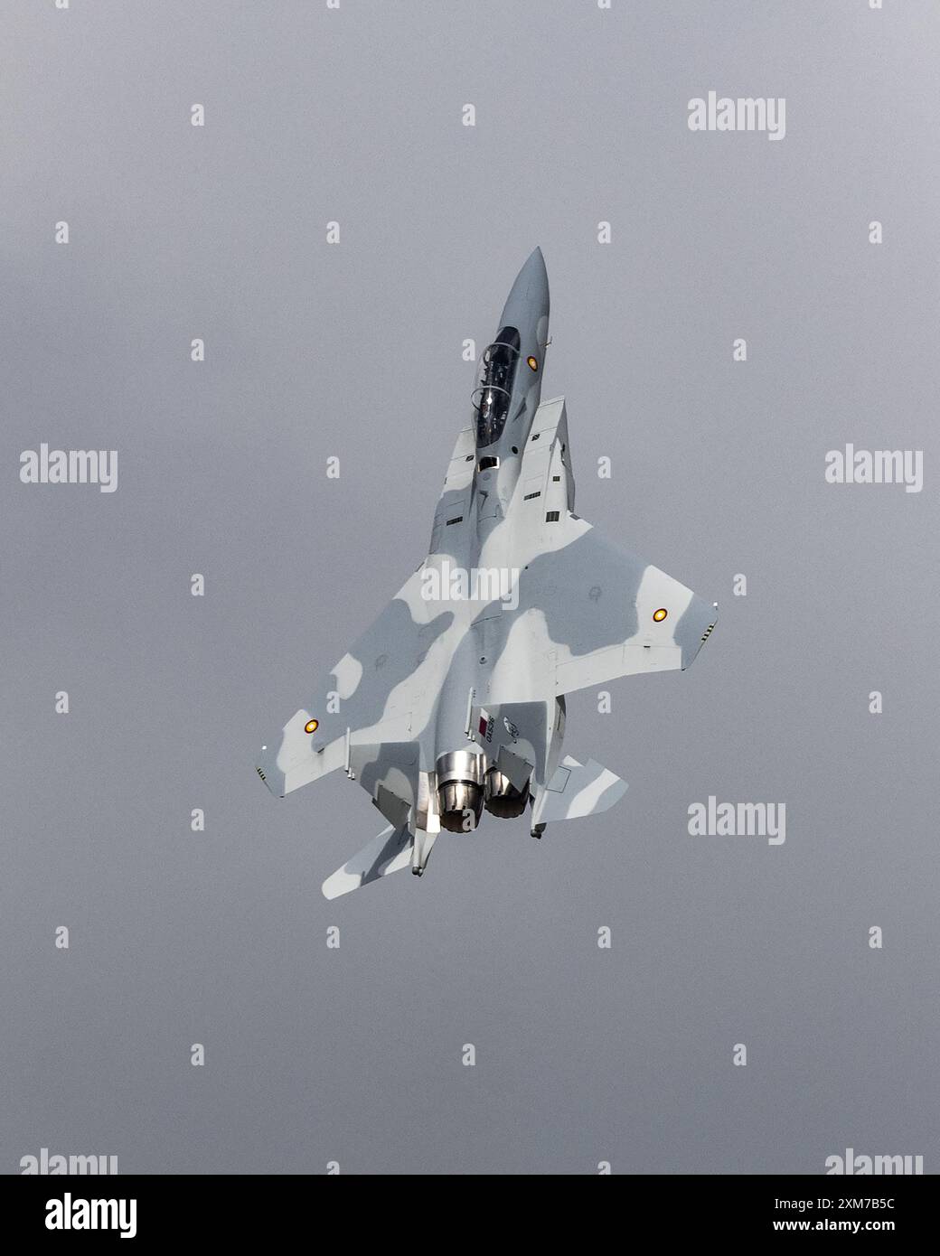Qatari Emiri Airforce Boeing F-15QA Ababil military jet fighter ...
