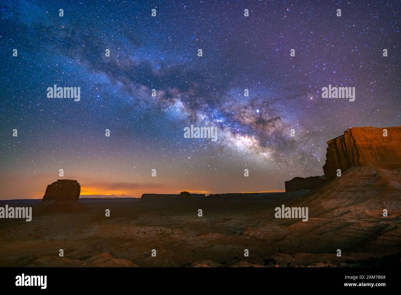 Monument valley milky way galaxy hi-res stock photography and images ...
