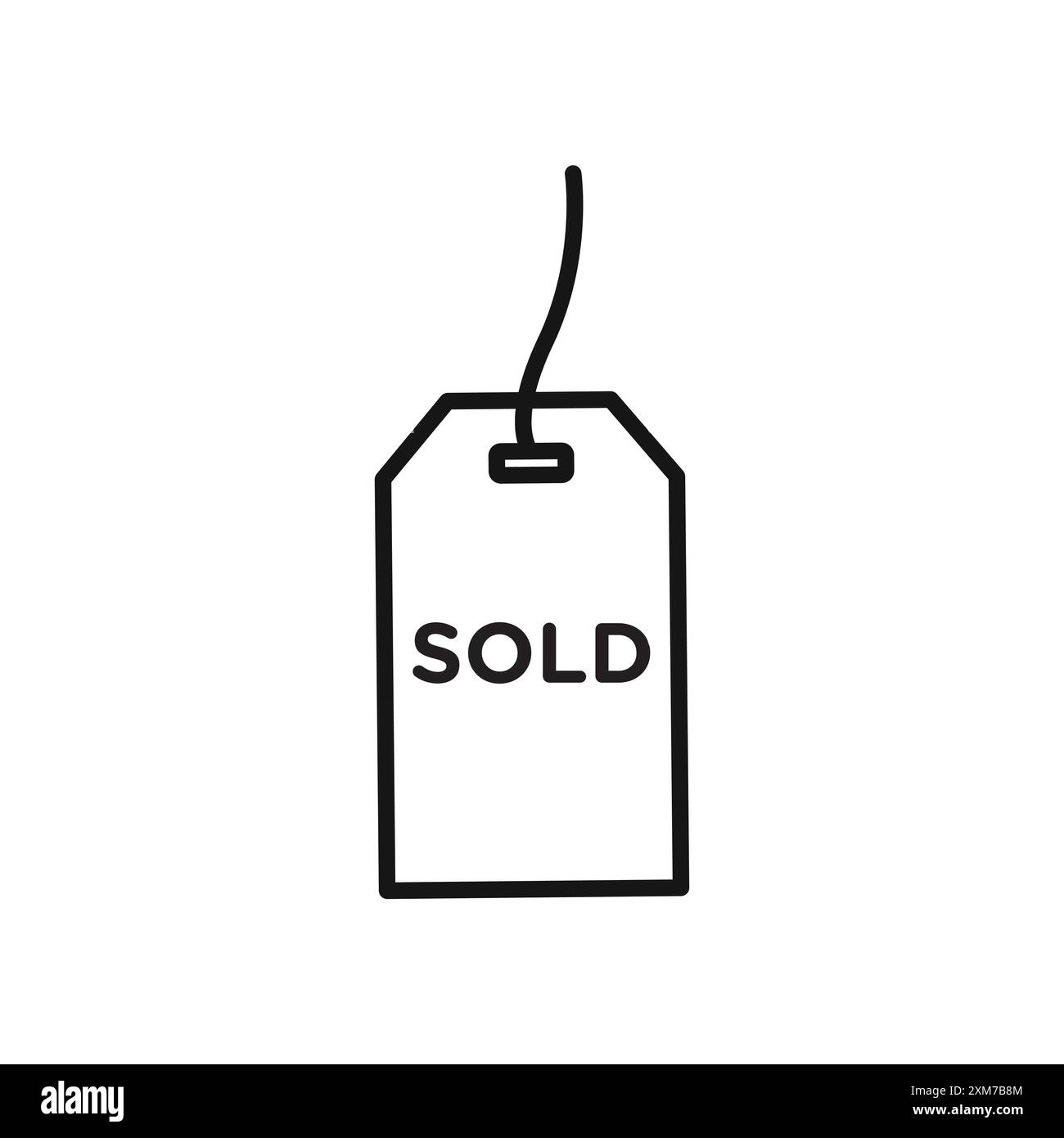 Sold icon Black line art vector in black and white outline set ...