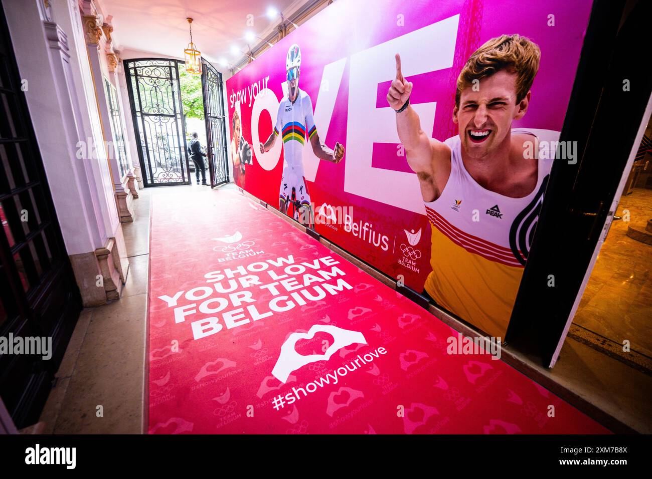 Paris, France. 26th July, 2024. The interior of Lotto Belgium House is ...