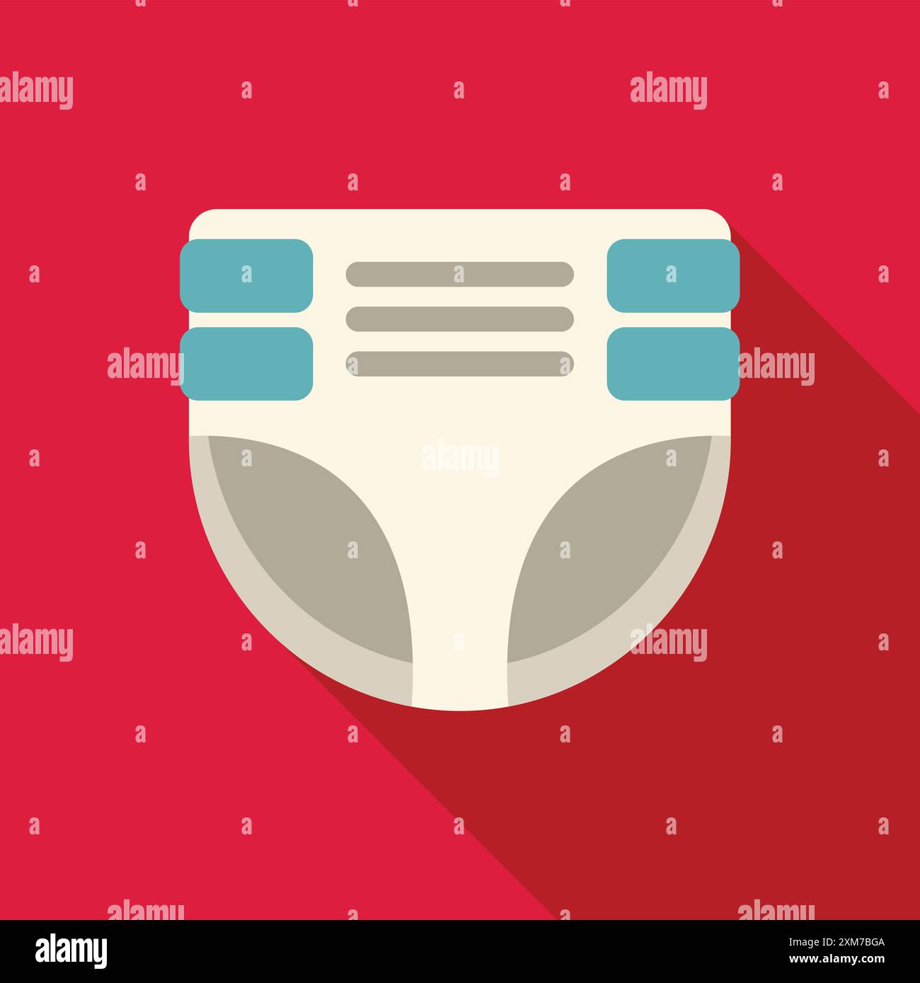 Baby diaper is lying on a red background Stock Vector Image & Art - Alamy