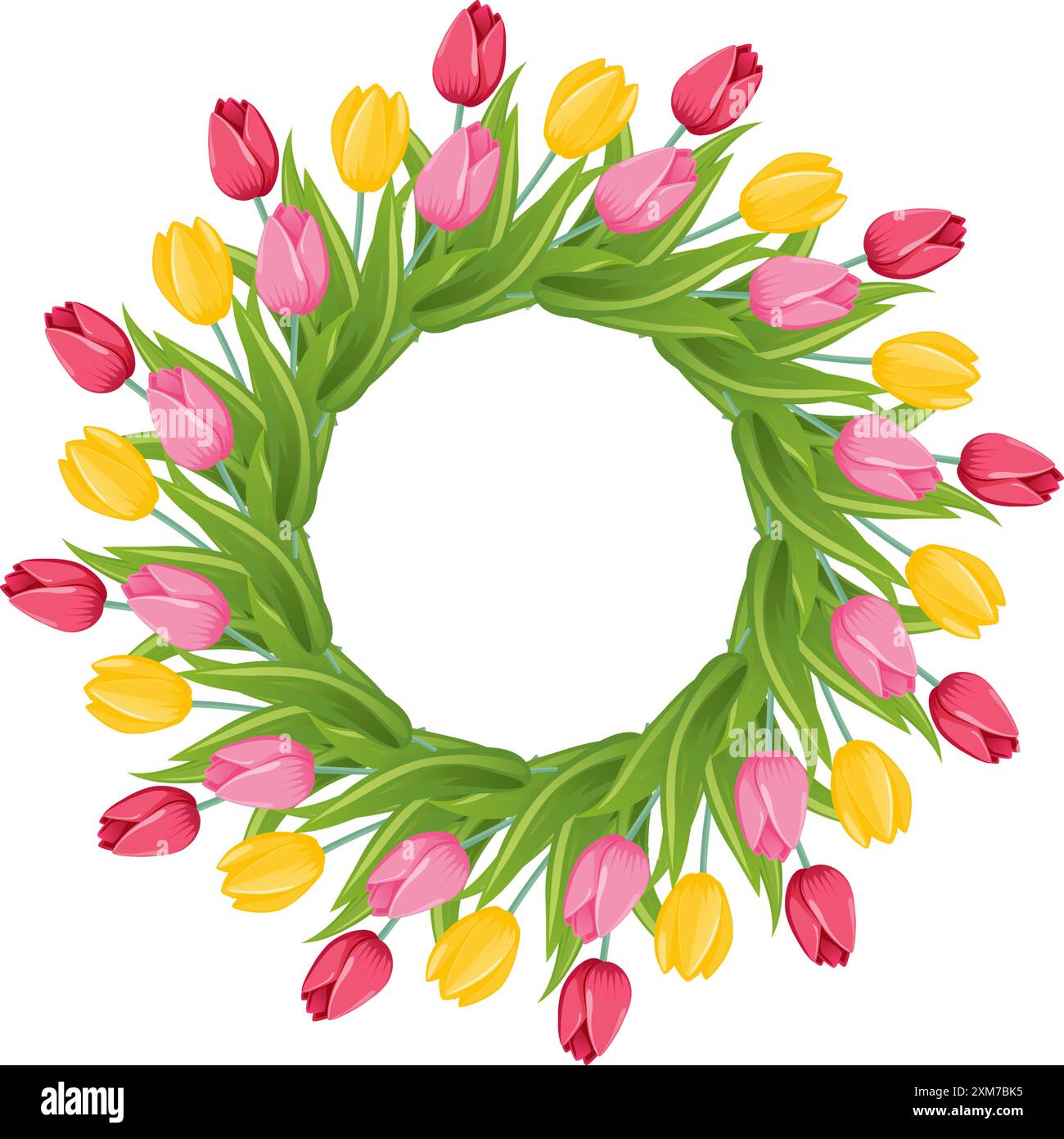 Festive wreath frame made Stock Vector Images - Alamy