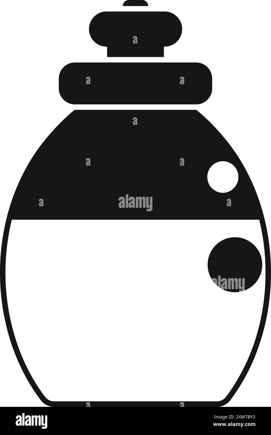 Black and white icon of a perfume bottle representing fragrance and ...