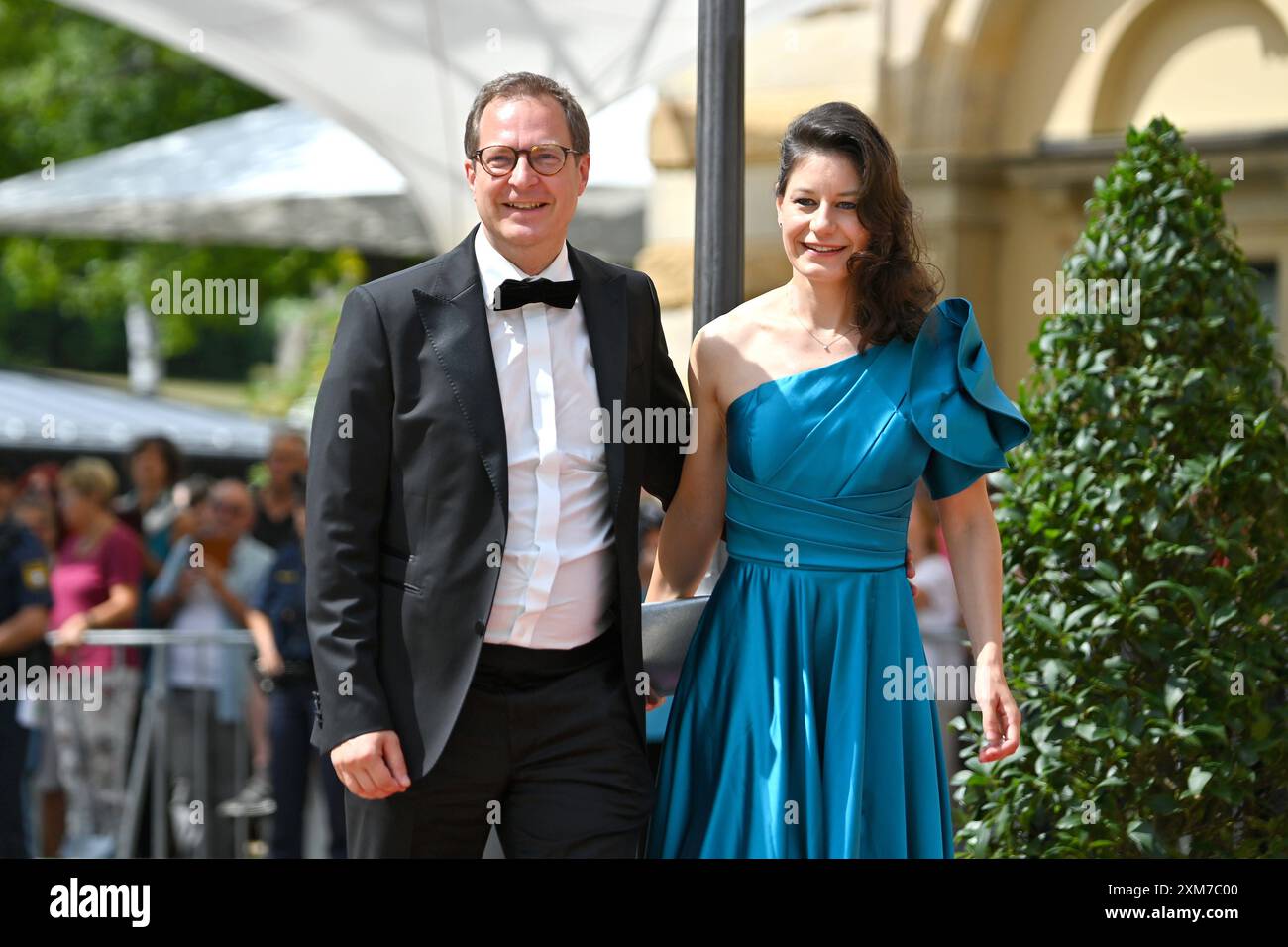 Martin HUBER Generalsekretaer der CSU mit Ehefrau Katrin. Eroeffnung ...