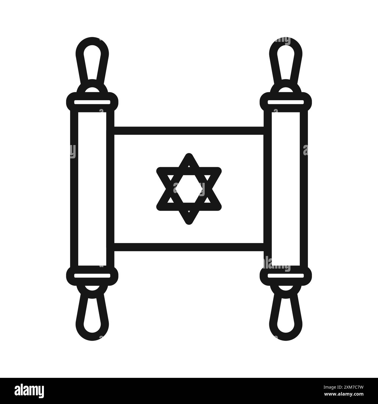 Jewish torah line icon Stock Vector Images - Alamy