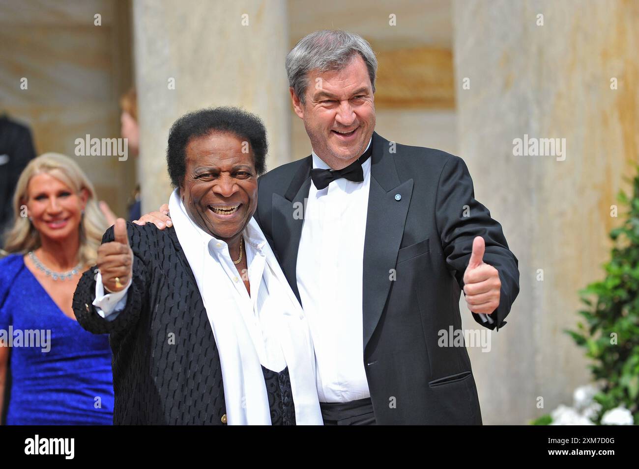 Richard-Wagner-Festspiele. Roberto Blanco und Markus Söder anläßlich ...