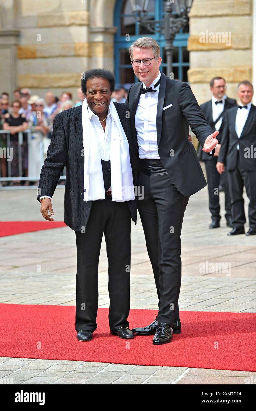 Richard-Wagner-Festspiele. Markus Blume und Roberto Blanco anläßlich ...