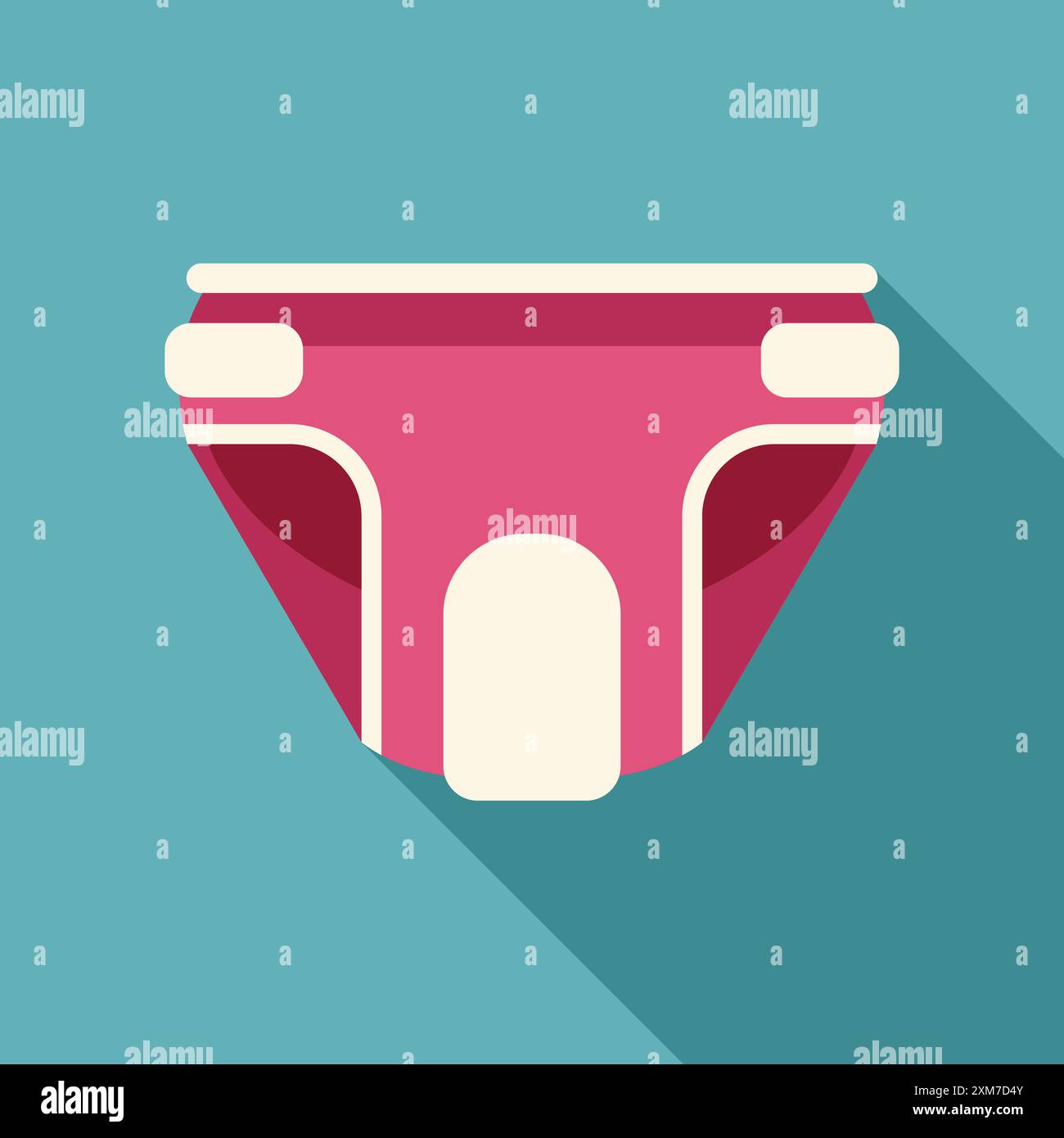 Pink diaper icon representing childcare, parenting, and baby care ...