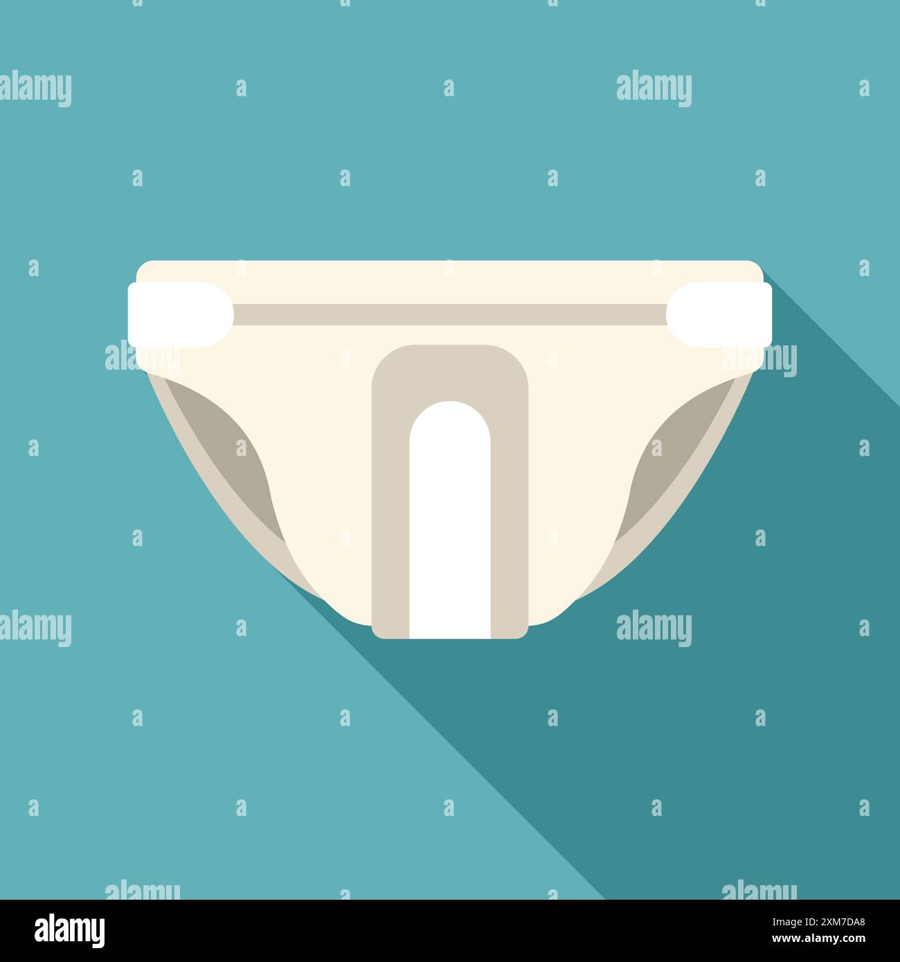 Icon of a baby diaper, representing childcare and hygiene for infants ...