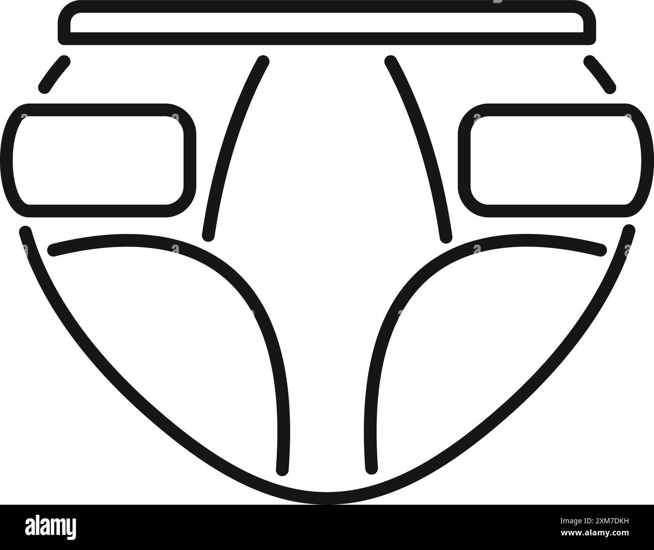 Baby wearing nappy happy Stock Vector Images - Alamy
