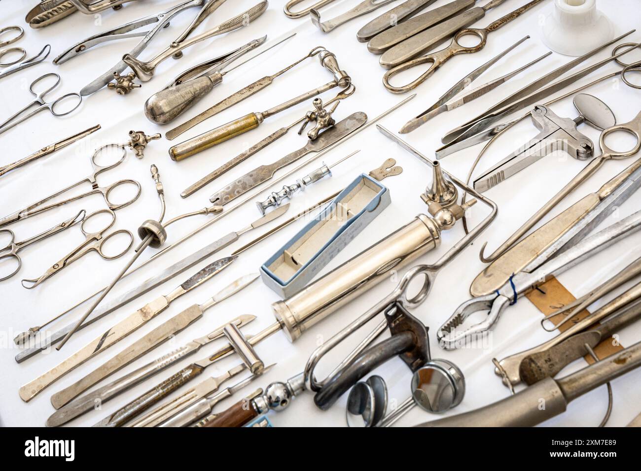 Small museum of medical instruments, devices and tools used by doctors ...