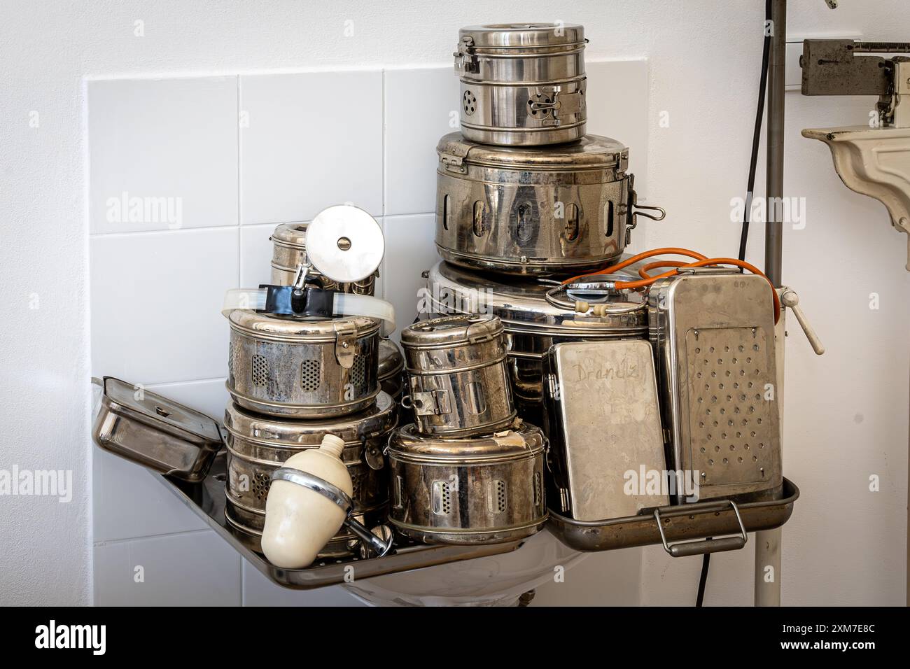 Small museum of medical instruments, devices and tools used by doctors ...