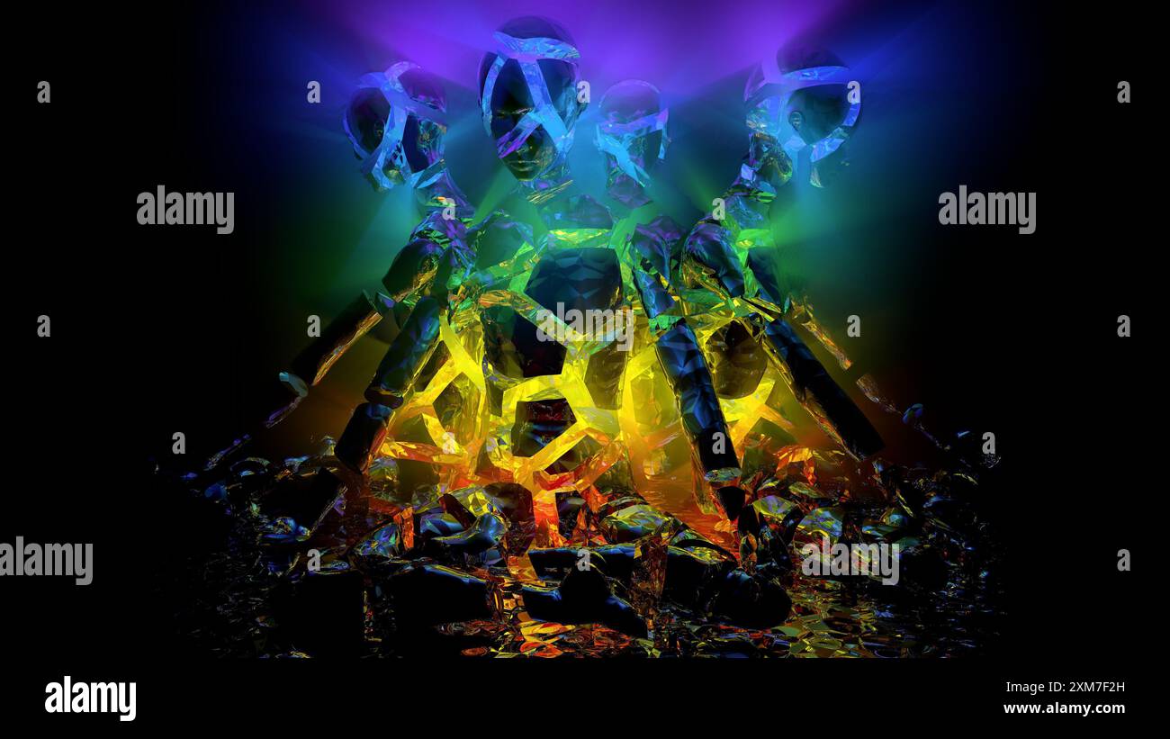 3d illustration. chakra system of human energy fields Stock Photo - Alamy