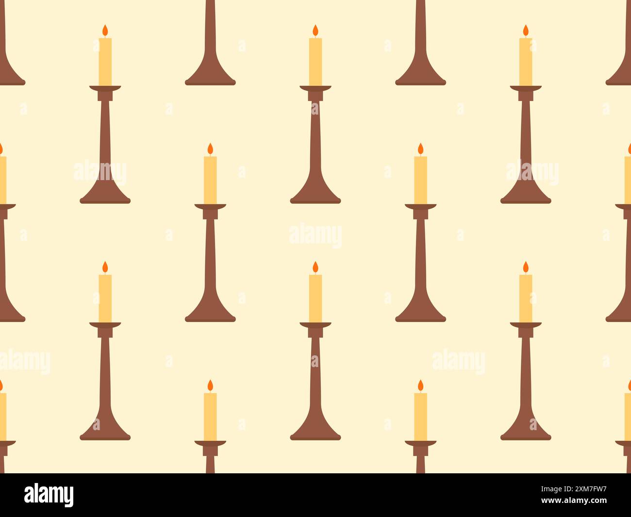 Seamless pattern with candlesticks in a minimalist style. Candlestick ...