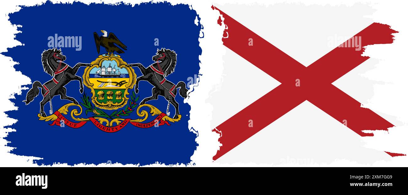Pennsylvania brush stroke Stock Vector Images - Alamy
