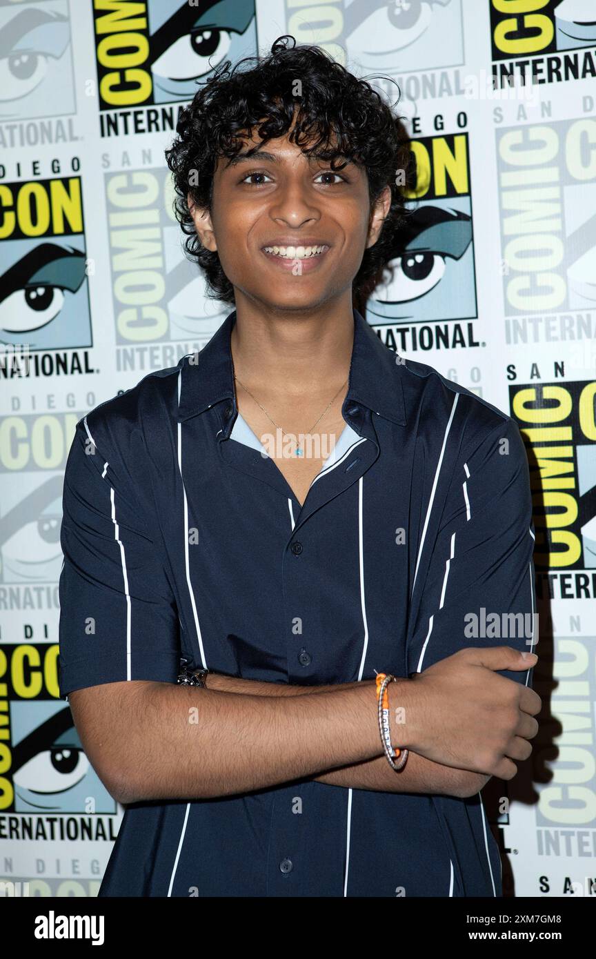 Aryan Simhadri beim Photocall zur Disney Serie Percy Jackson and the ...