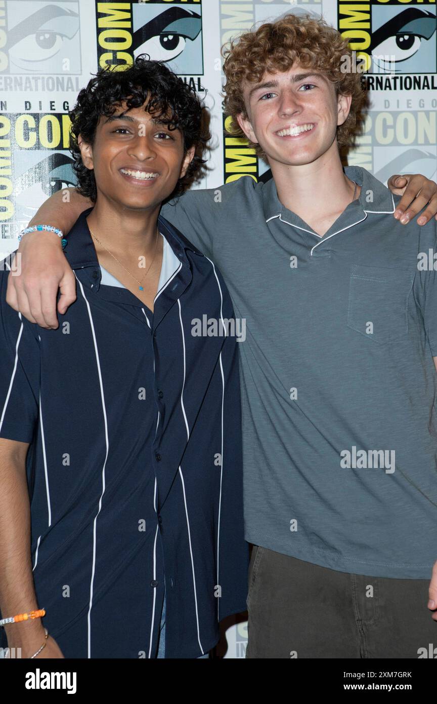 Aryan Simhadri und Walker Scobell beim Photocall zur Disney Serie Percy ...