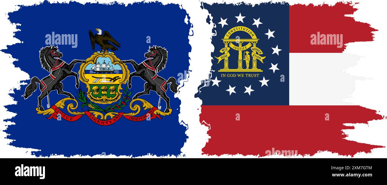 Pennsylvania brush stroke Stock Vector Images - Alamy