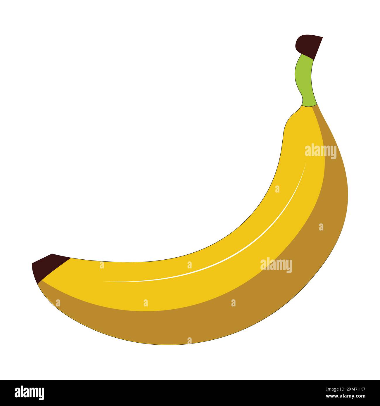 Cartoon bananas. Peel banana, banana Flat Design Fruit Icon vector ...