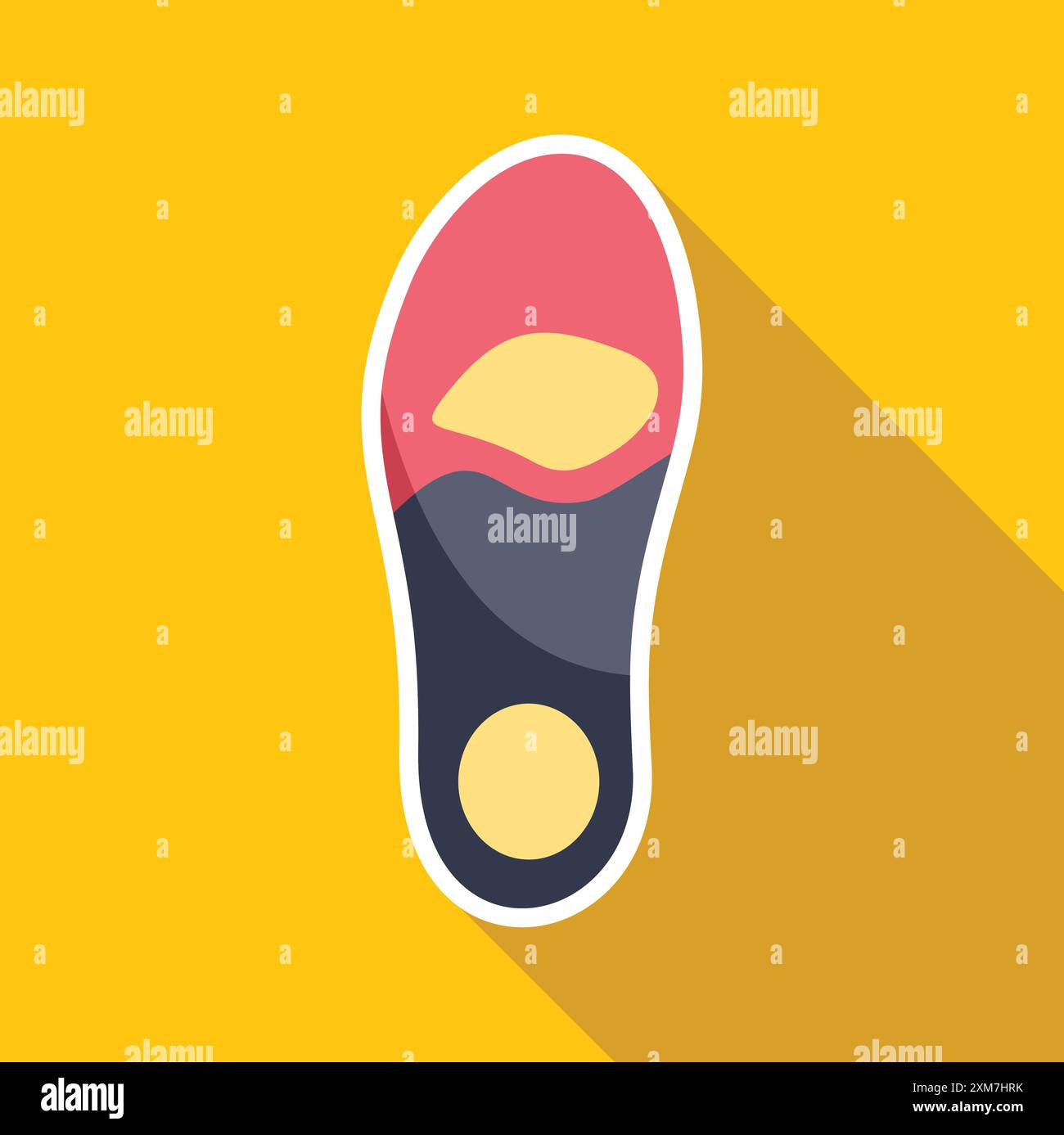 Orthopedic insole providing support and cushioning for feet Stock ...