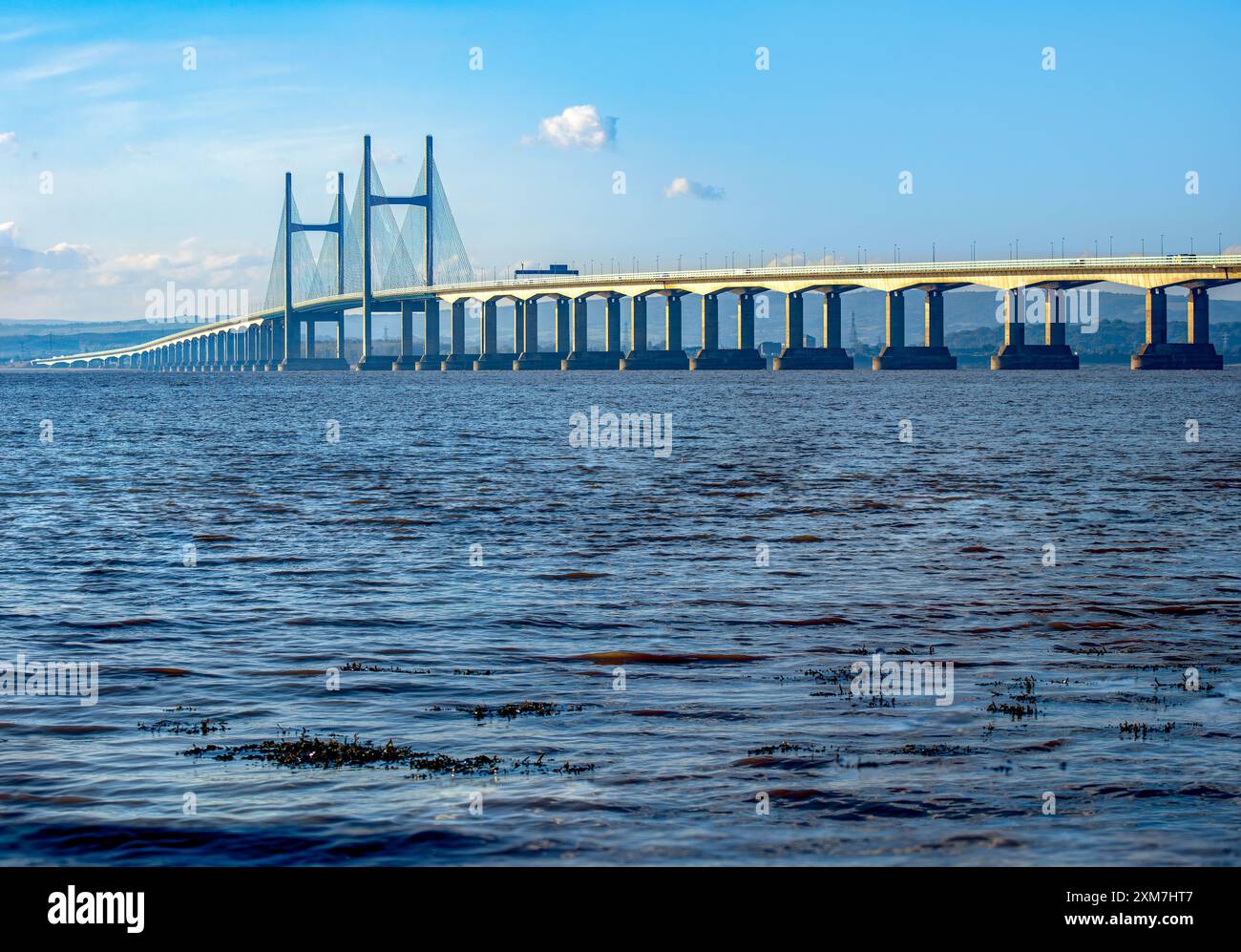 M4 Second Severn Crossing, now called the Prince of Wales Bridge, taken ...