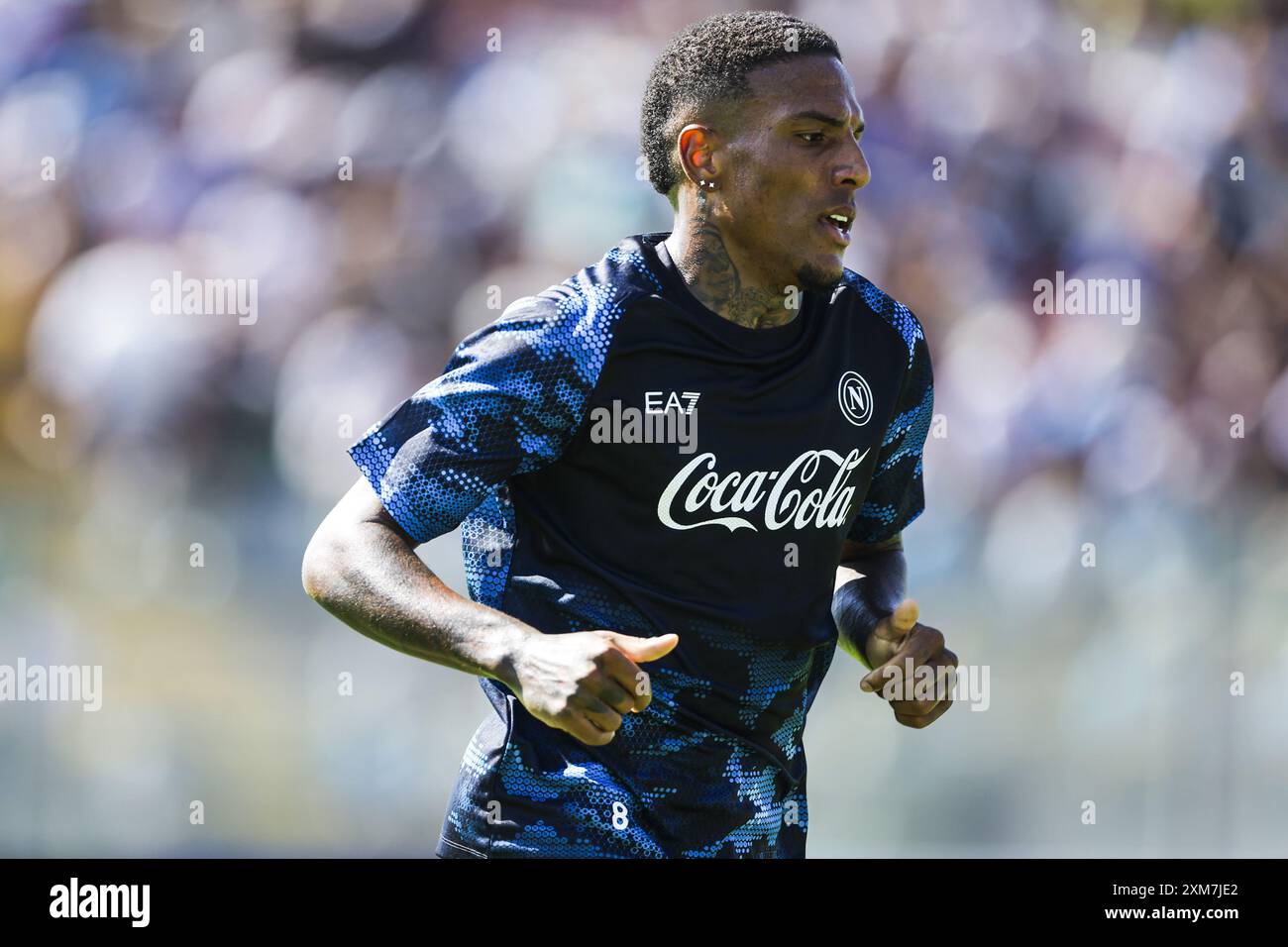 Napoli's Italian midfielder Michael Folorunsho during SSC Napoli's 2024 ...