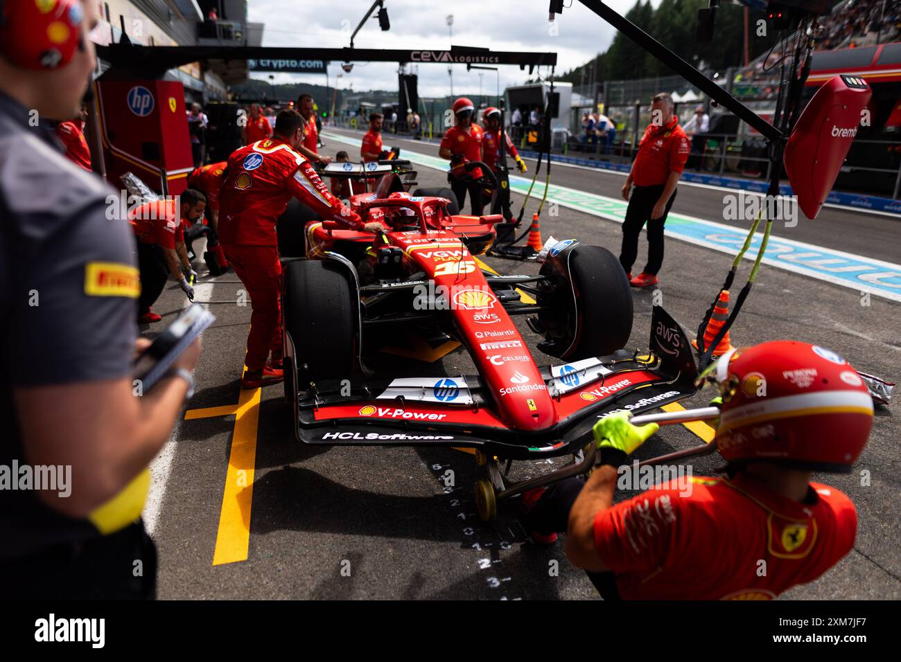 16 LECLERC Charles (mco), Scuderia Ferrari SF-24, pitlane, during the Formula 1 Rolex Belgian ...