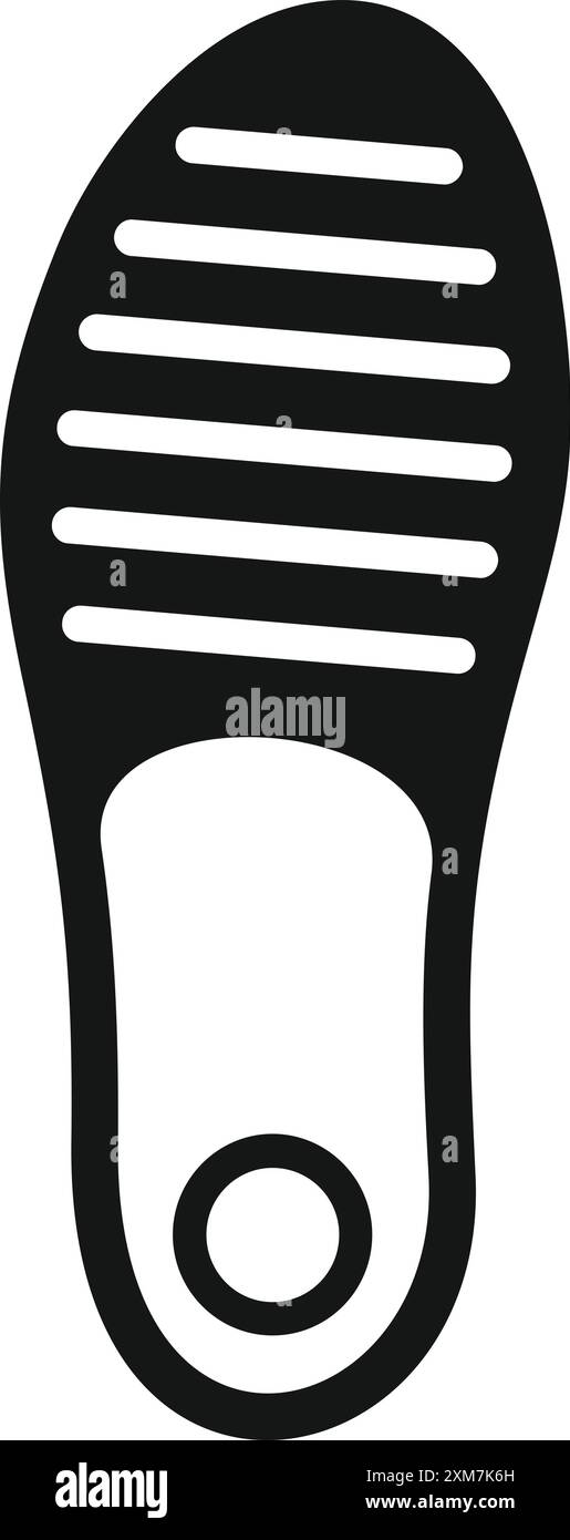 Orthopedic insole showing arch support icon in simple style isolated on ...