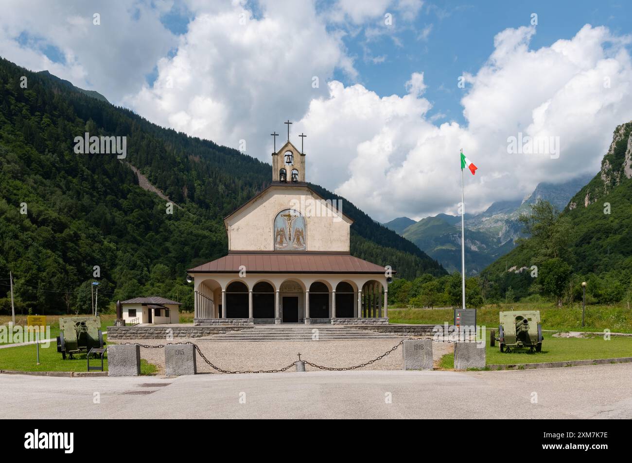 Timau, Italy (12th July 2024) - The military sacrarium with the graves ...
