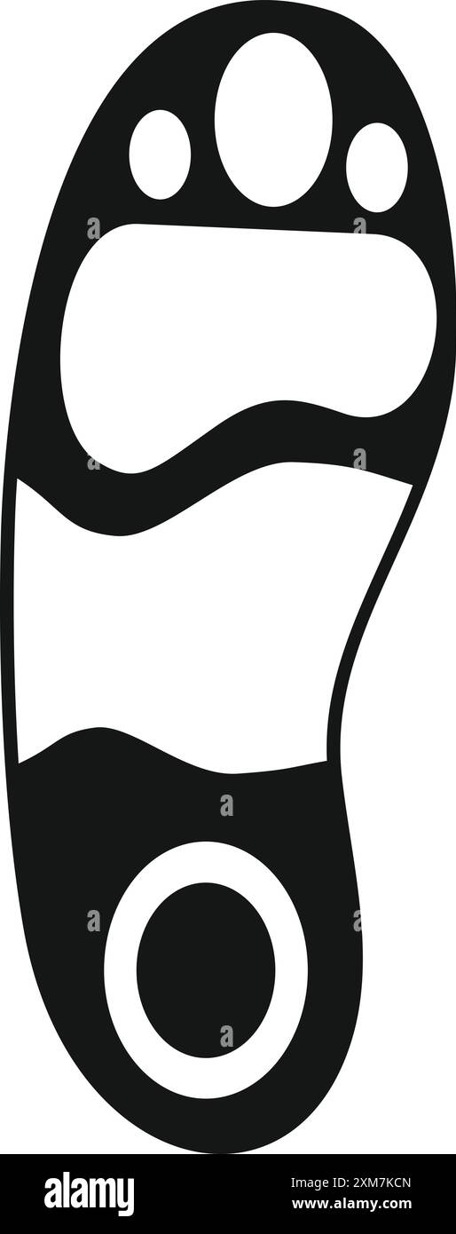 Orthopedic insole icon in simple style isolated on white background ...