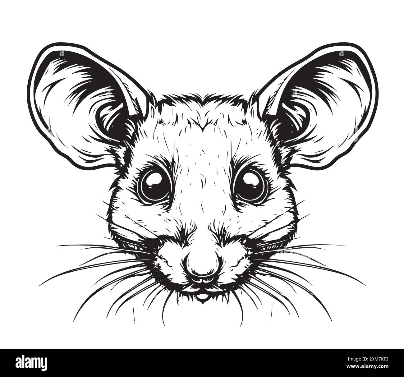 Little mouse, hand drawn sketch in doodle style illustration Stock ...