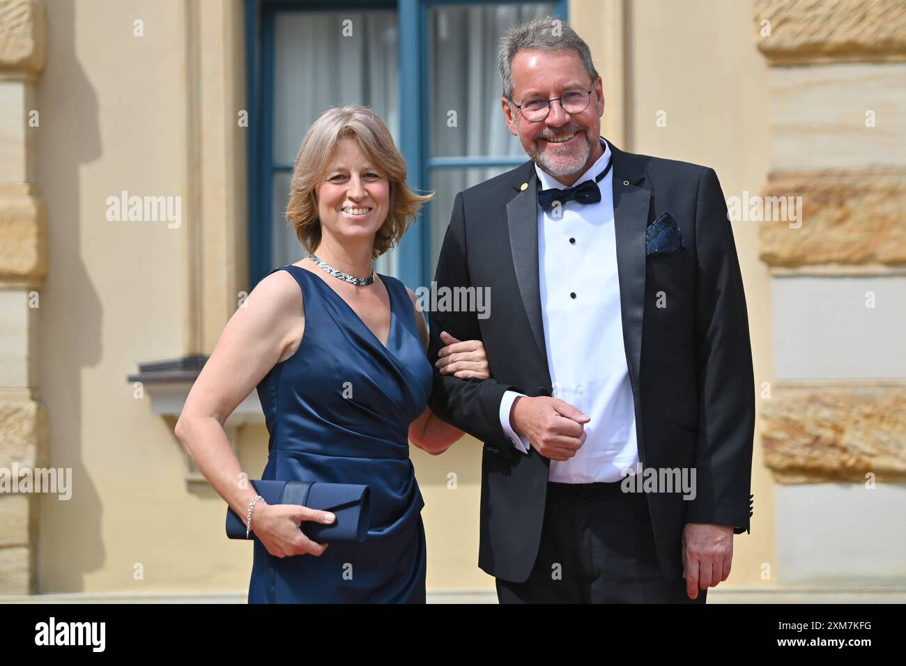 Stefan Specht mit Begleitung. Eroeffnung der Bayreuther Richard Wagner Festspiele 2024 Roter ...